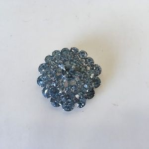 Sherman | Jewelry | Rhapsody In Blue Domed Sherman Brooch | Poshmark